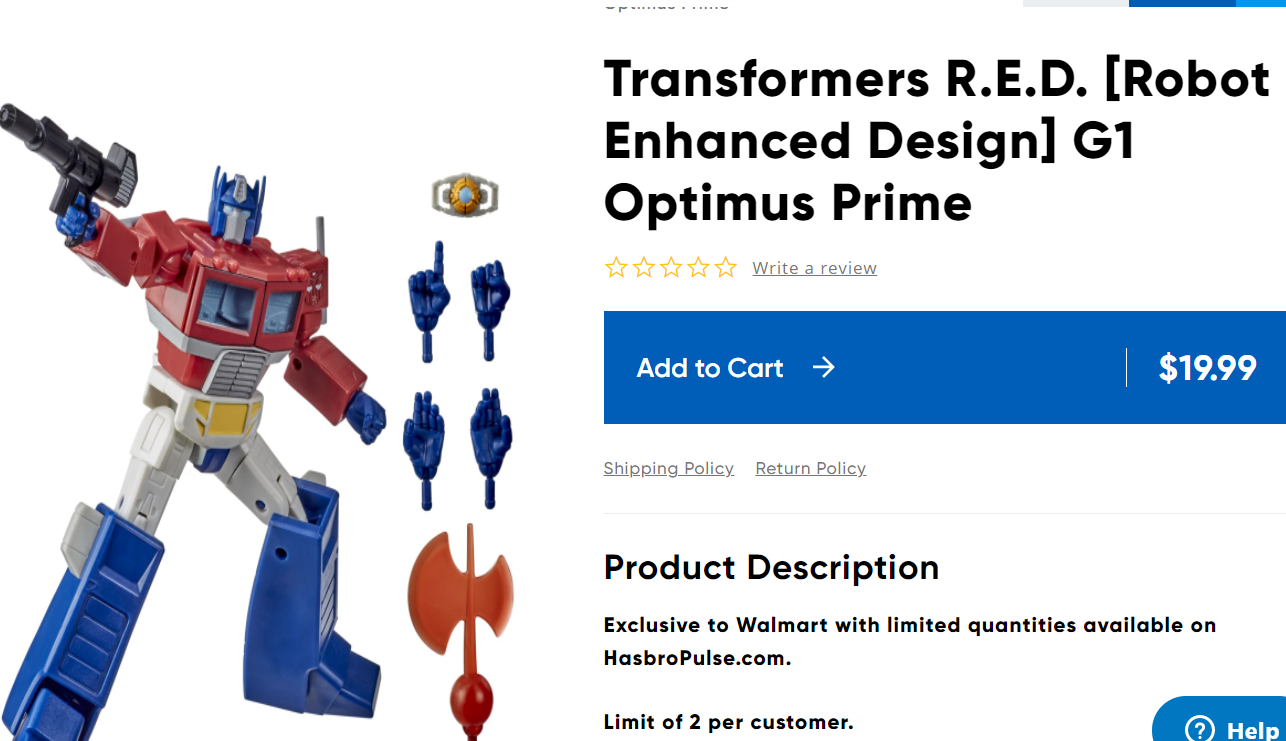 Hasbro Pulse now has a Section Where you can order Store Exlusives ...