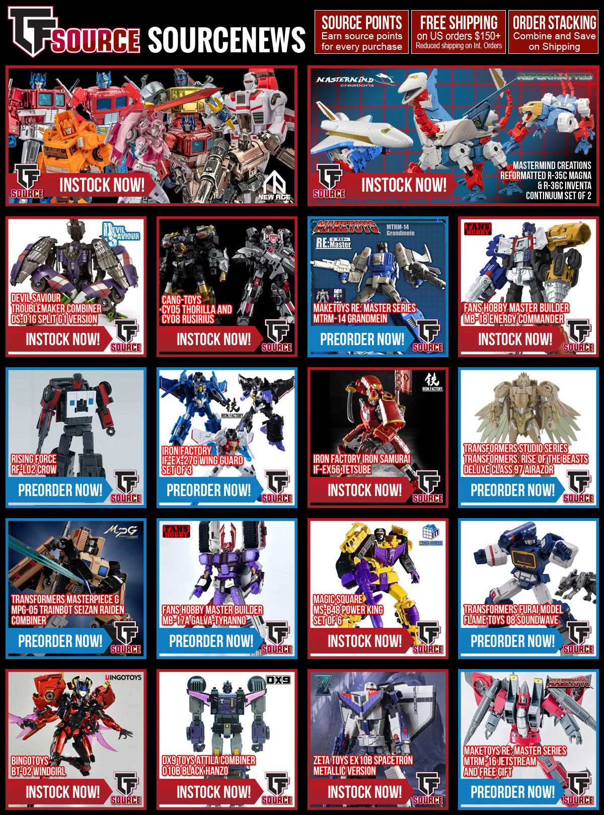 TFSource News – CANG Toys Thorilla and Rusirius, Newage arrivals, Devil ...