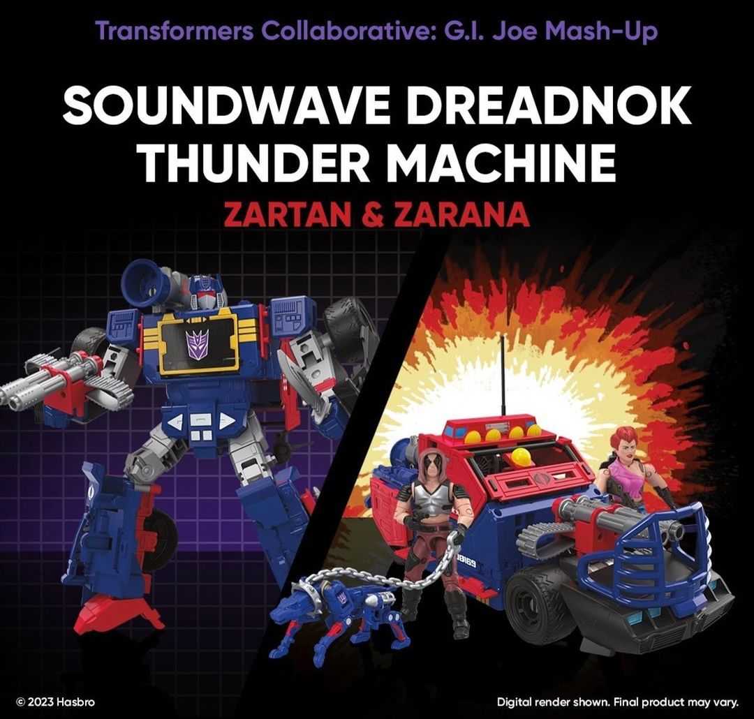 Transformers Collaborative: G.I Joe Mash Up Soundwave Thunder Machine ...