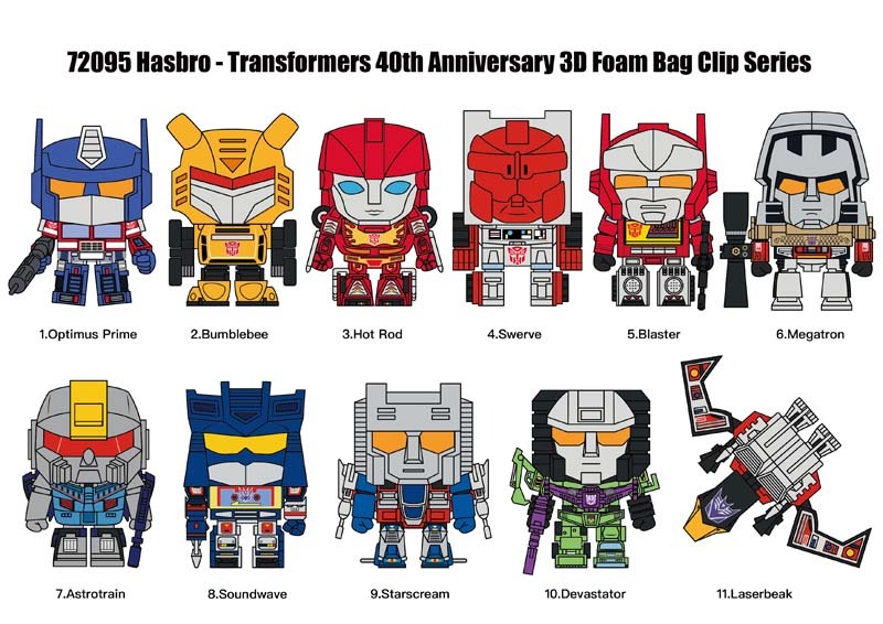 Monogram Transformer 40th Anniversary 3D Foam Bag Clips Images ...