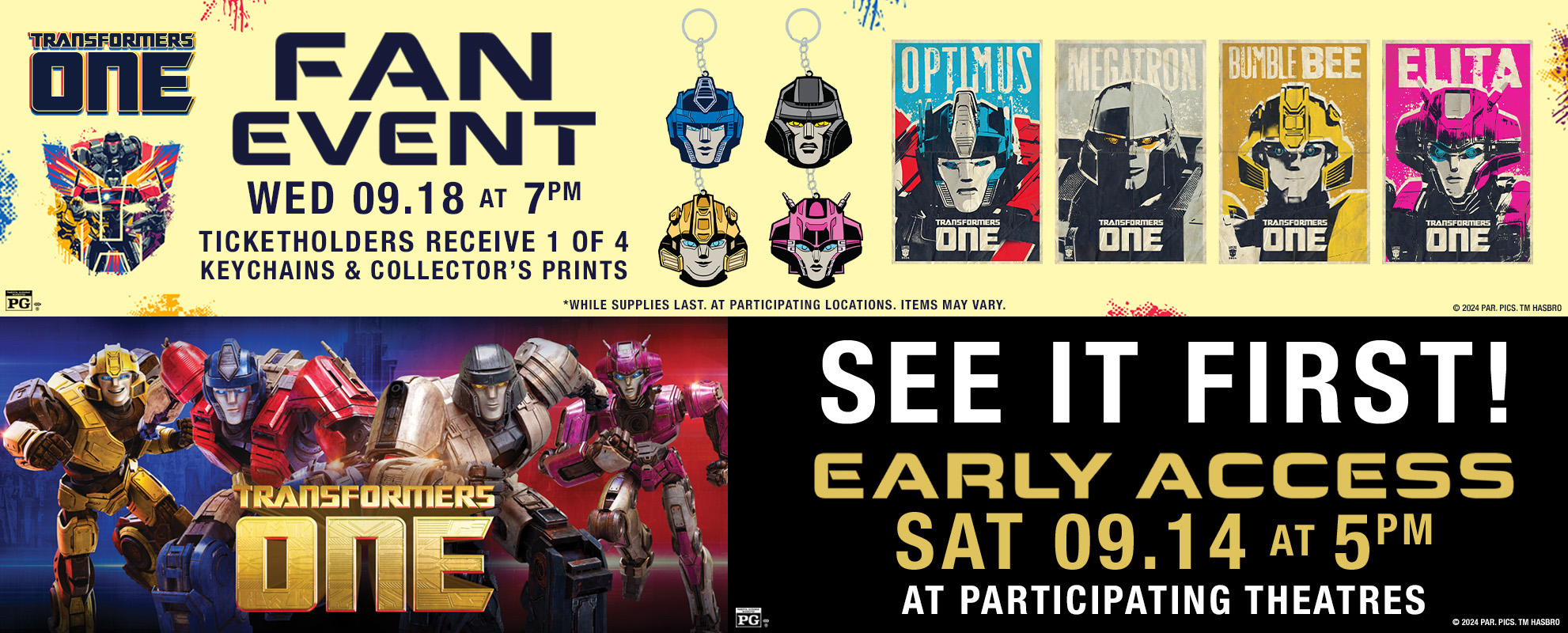 Transformers ONE Tickets on Sale, Early Fan Events Available - Children ...