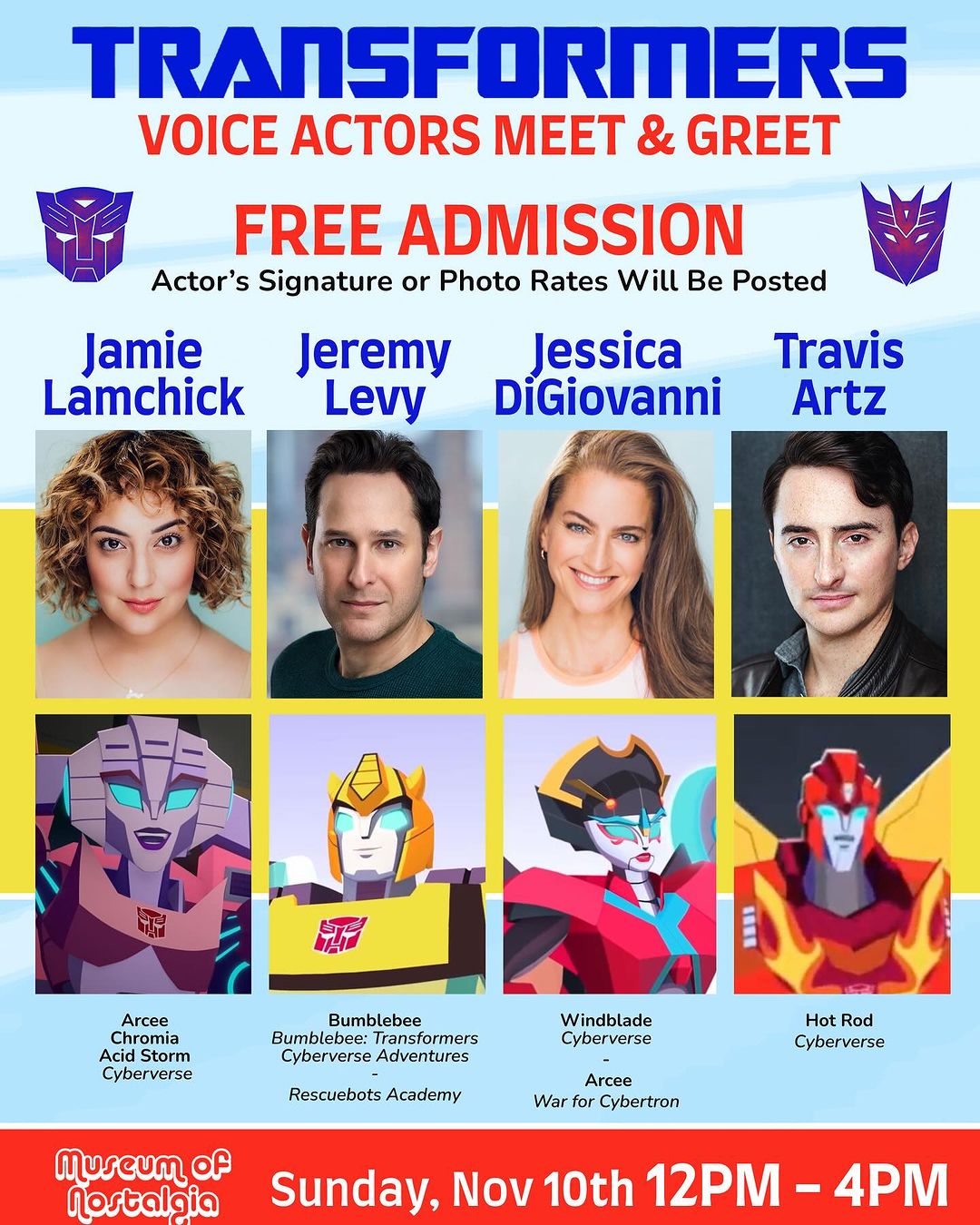 Transformers Cyberverse Voice Actors Signing Event in New York ...