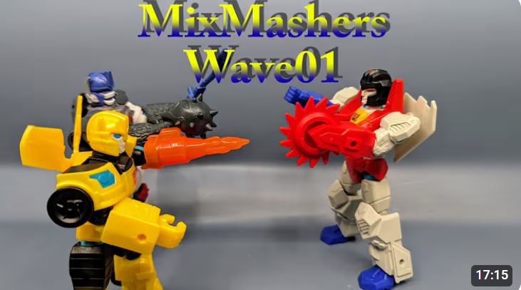 Video Review for Transformers MixMashers Optimus Primal, Starscream ...