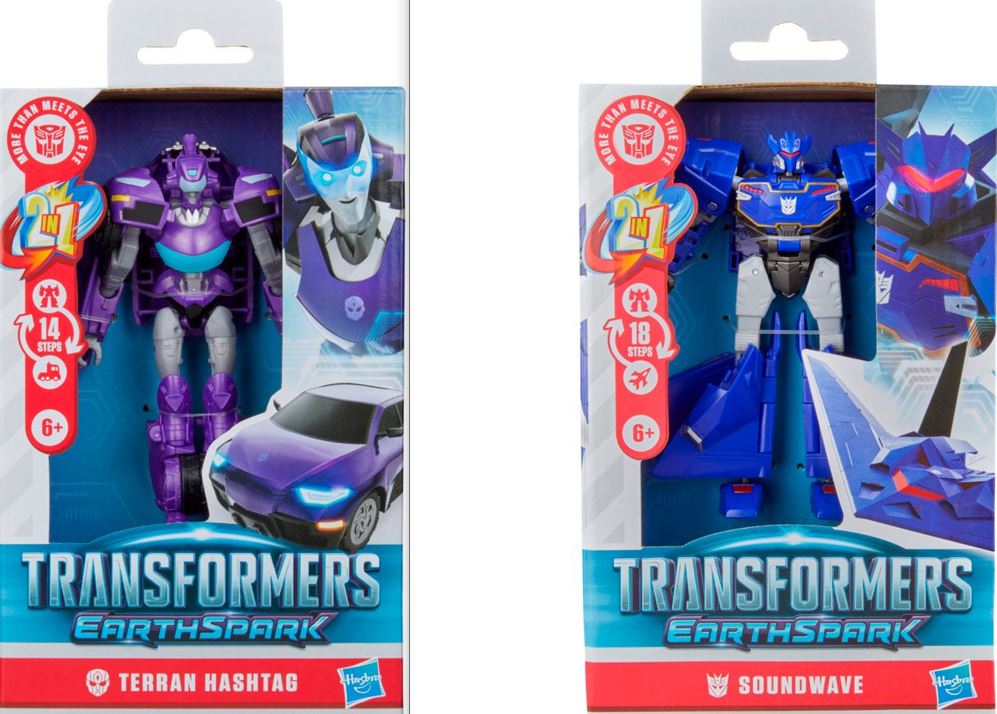 First Look at 2 New Deluxe Earthspark Toys: Soundwave and Hashtag ...