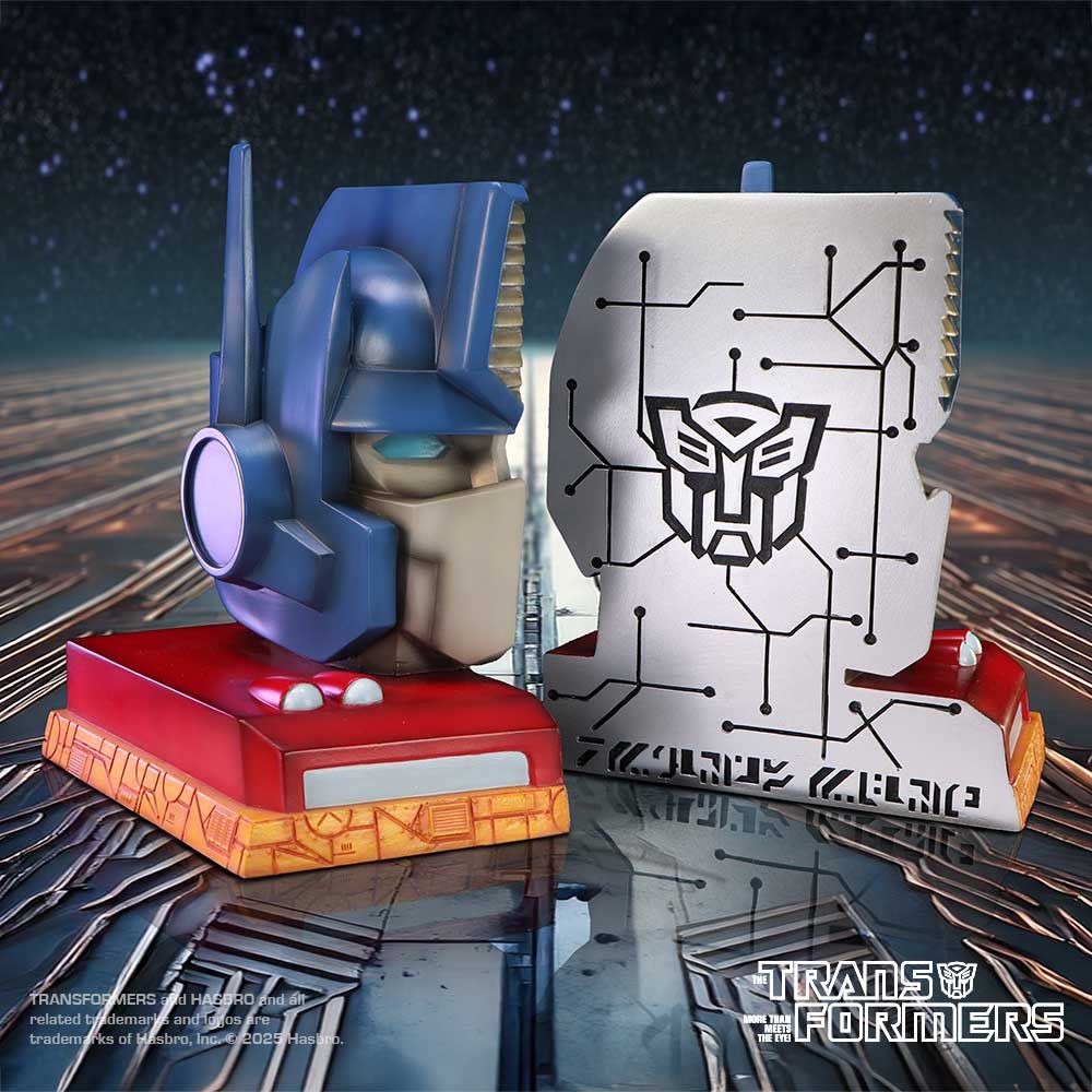 Officially Licensed Transformers Optimus Prime Bookends By Nemesis Now ...