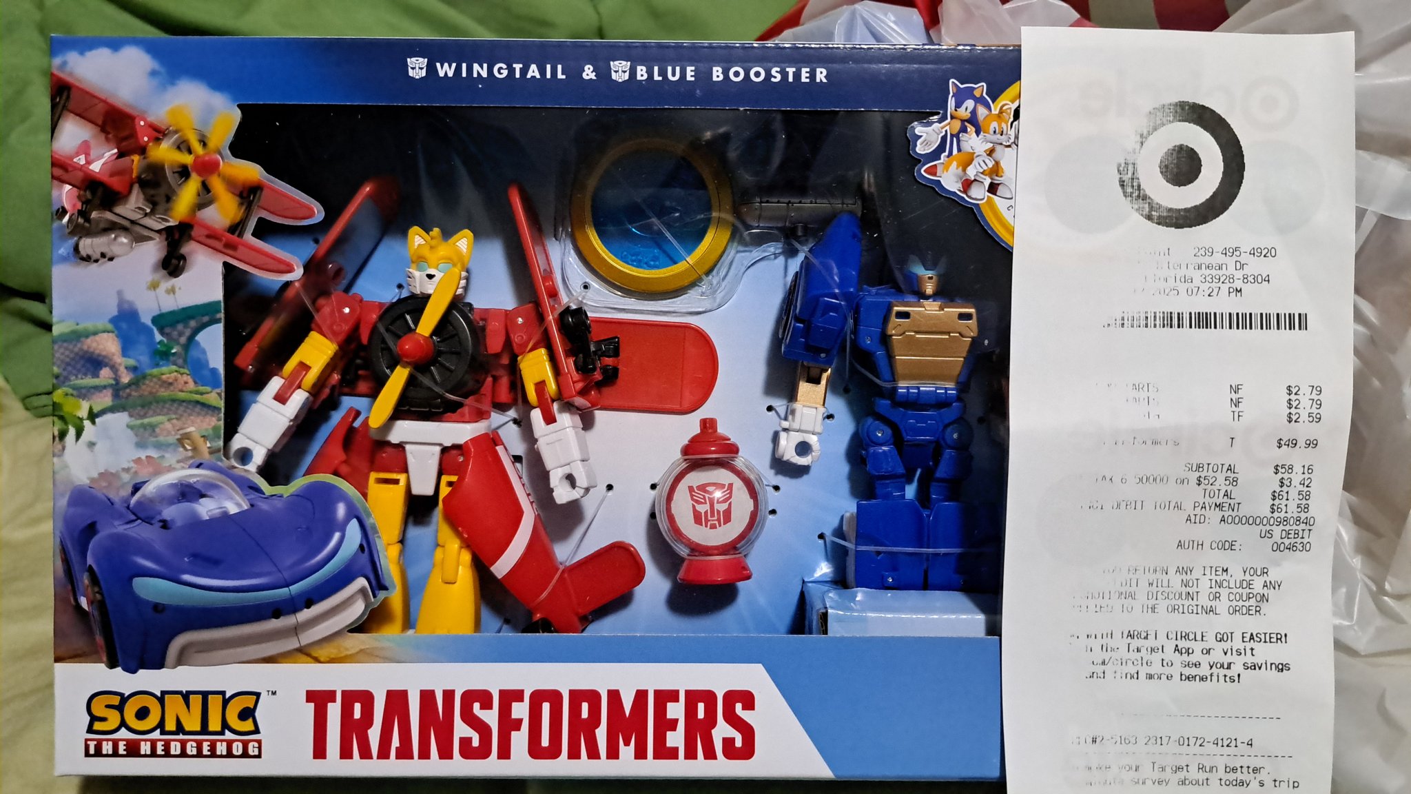 Sonic x Transformers Wingtail & Blue Booster 2-Pack Available At US ...