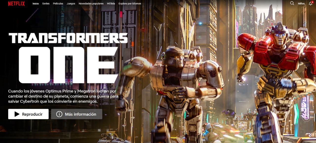 Transformers One Available For Streaming On Netflix In Latin America ...